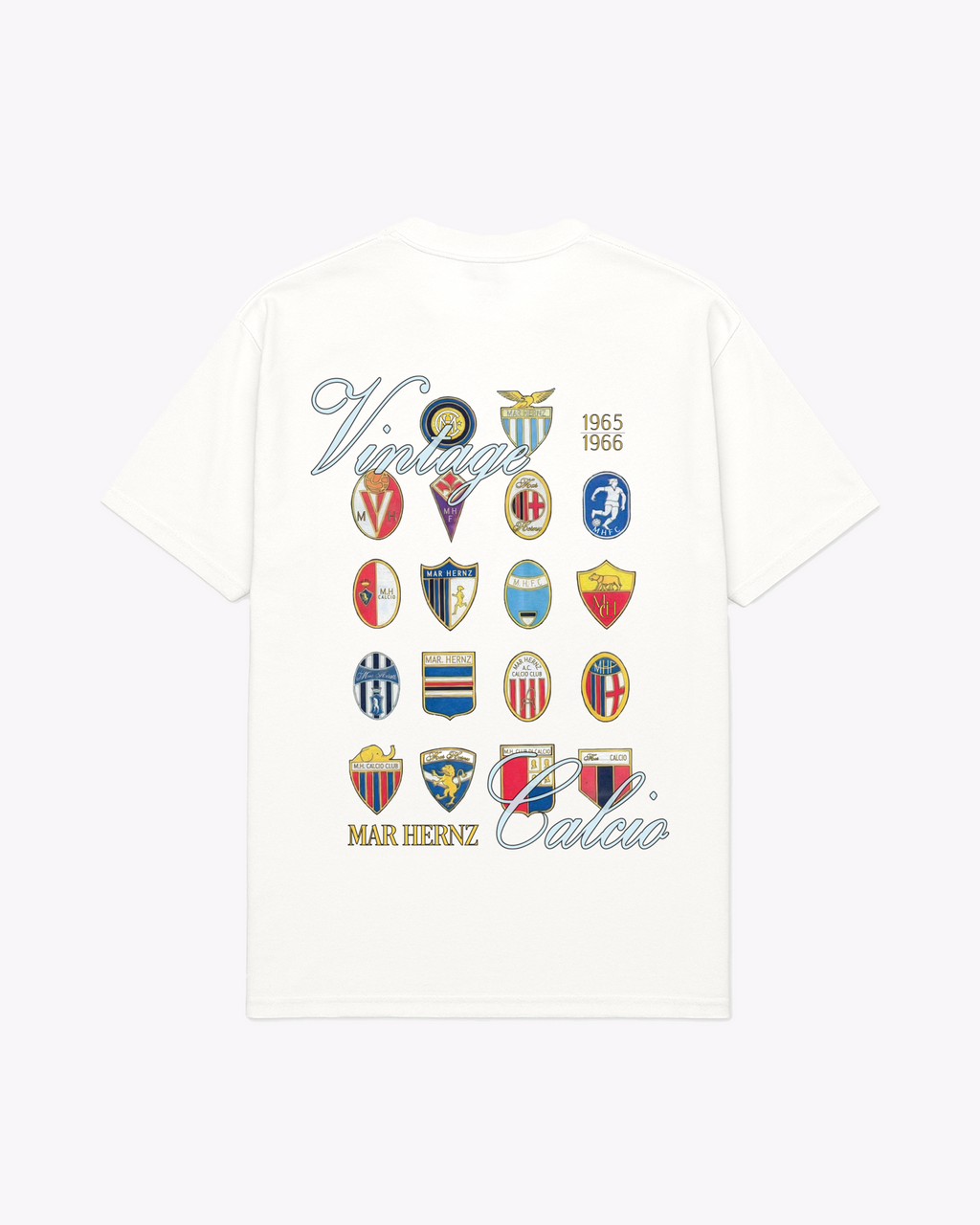 ITALIAN LOGOS TEE - WHITE – Mar Hernz